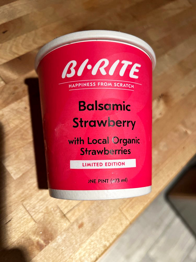 "Balsamic Strawberry" &ndash; two words that shouldn't work together but create magic. Limited edition means eat now, reminisce later.