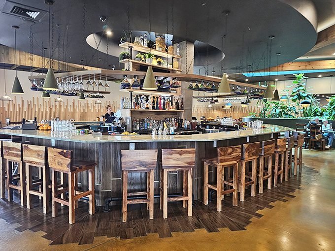 A bar that understands its mission: create the perfect circular stage where tequila and fresh ingredients perform their magic nightly.