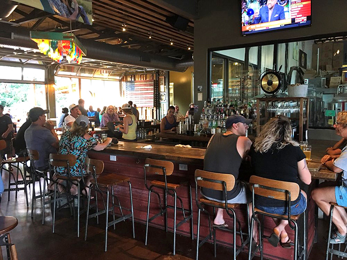 The bar where everybody doesn't know your name yet &ndash; but after a couple of house brews, you'll be swapping vacation stories like old friends.