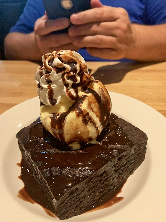 A brownie sundae that doesn't just satisfy your sweet tooth&mdash;it throws a parade for it. That ice cream is melting almost as fast as your willpower.