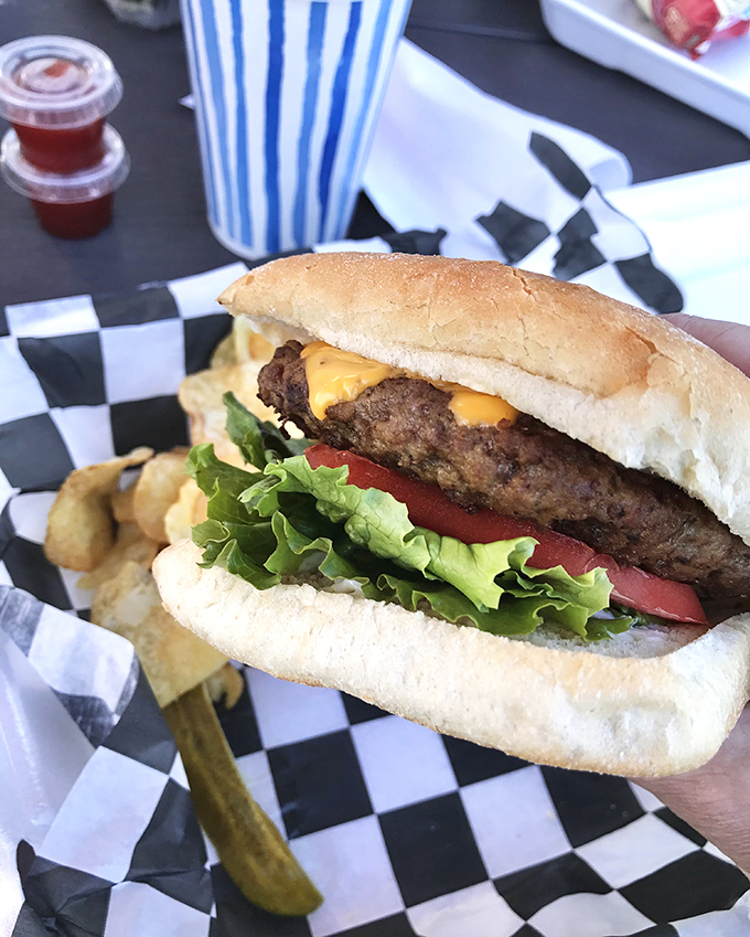 A burger that doesn't need Instagram filters&mdash;just fresh lettuce, tomato, and a patty that remembers what real beef is supposed to taste like. 