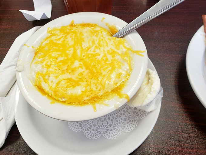 These aren't just grits&mdash;they're a cheese-crowned Southern delicacy that would make your grandmother nod in silent approval.