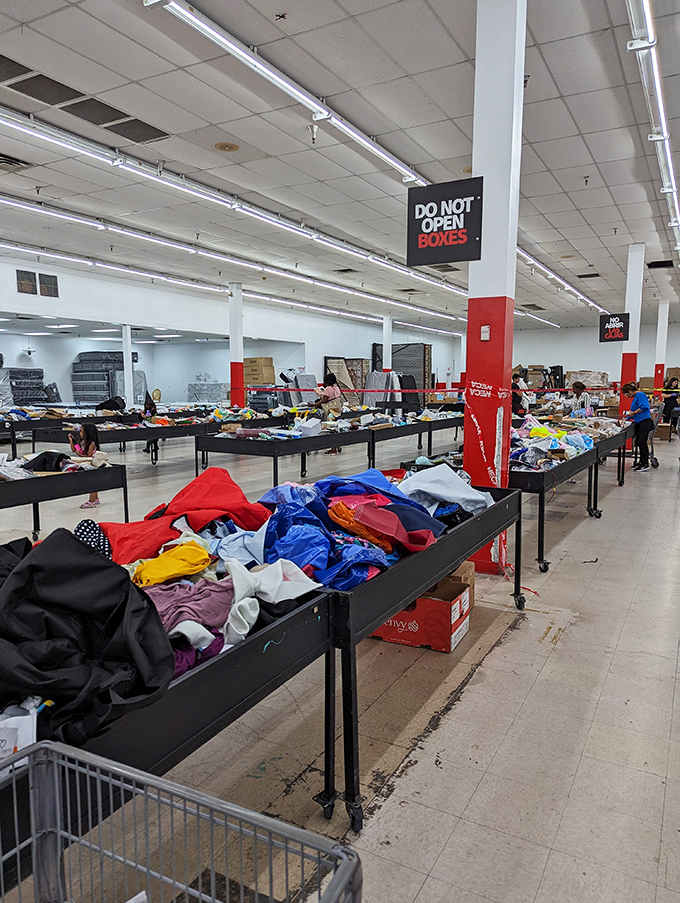 The clothing section rivals any department store in variety, minus the heart-stopping price tags. Fashion finds without financial regrets.