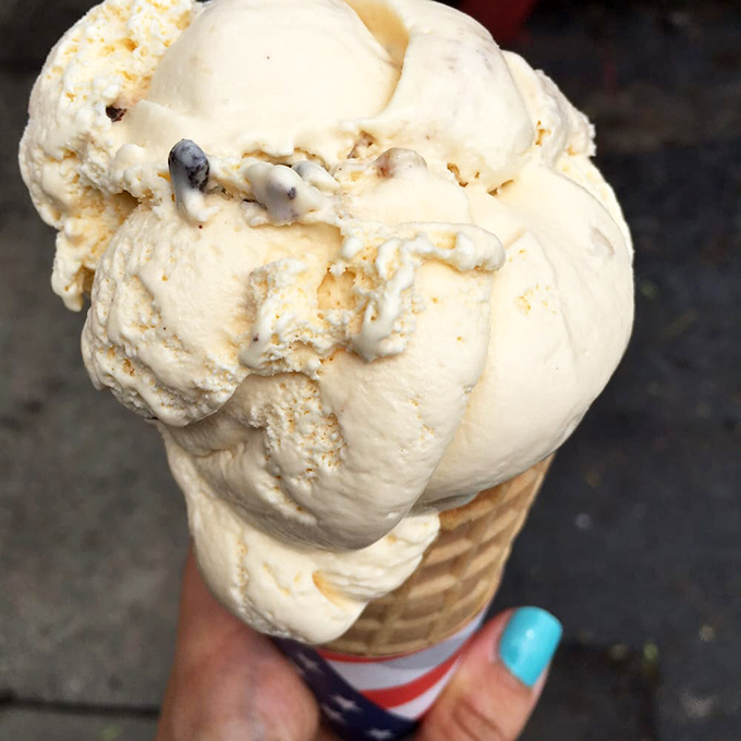 Cookie dough ice cream that makes you question the entire practice of baking. Why cook when you can enjoy the dough in this blissful frozen form?