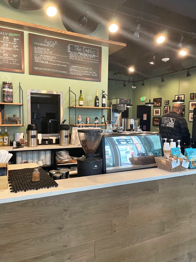 Behind the counter magic happens daily. The calm before the chicken storm.