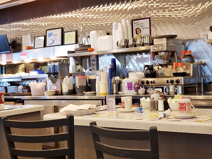 13. counter bar area