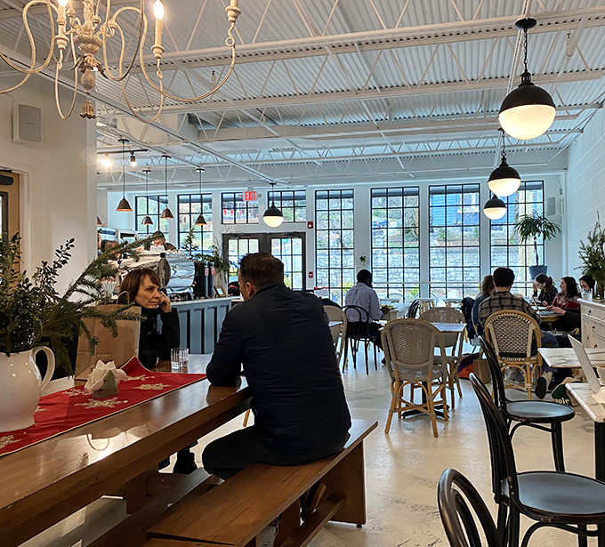 Where community happens one pastry at a time. Winston-Salem locals know good things come to those who gather at long tables under good light.