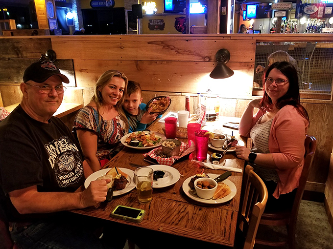 The true measure of a great restaurant: families making memories around tables filled with food that bridges generations. No phones necessary when there's gravy to pass.