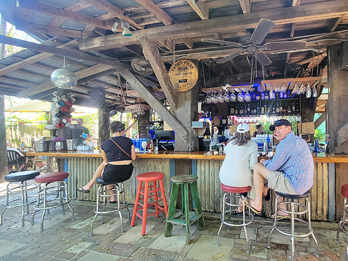 The outdoor bar at Blue Heaven feels like the living room of Key West's coolest friend&mdash;weathered, welcoming, and ready for stories.