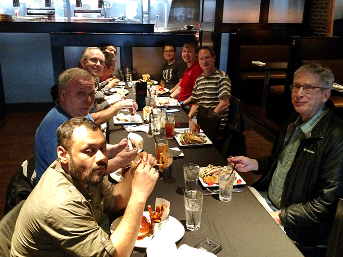 The true measure of a great steakhouse is the laughter around its tables. These diners have clearly found their happy place in beef paradise.