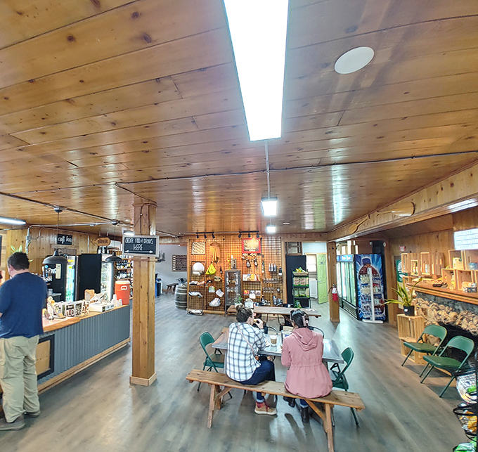 "Weaving Gone Wild" &ndash; where local artistry adorns walls, reminding us that in Oregon, creativity flows as naturally as the nearby McKenzie River.