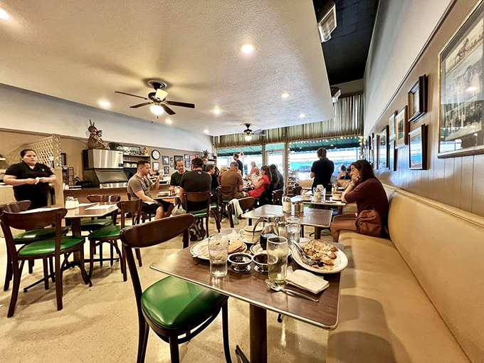 The breakfast club in session&mdash;a dining room where strangers become temporary family, united by the universal language of good food.