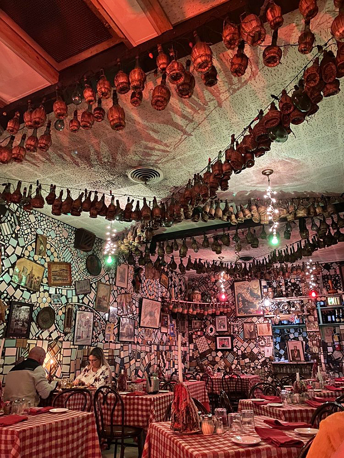 The dining room where memories are made between bites of pasta. Notice how nobody's looking at their phones?
