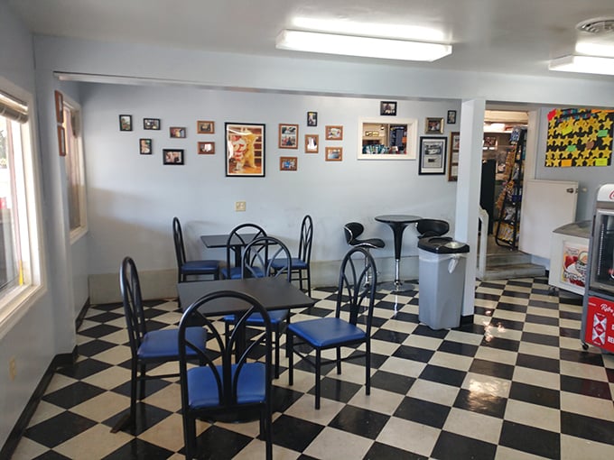 Retro dining area where time slows down just enough for you to fully appreciate that last bite. Simple comfort trumps trendy design every time.