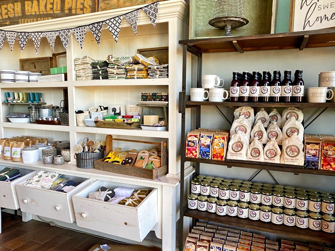 The market section offers jams, jellies, and local treats that make perfect souvenirs&mdash;if they survive the car ride home. 