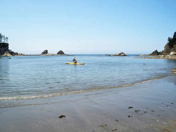 The protected waters near Shore Acres offer kayakers a front-row seat to nature's grandeur&mdash;no Zoom meeting could ever compete. 