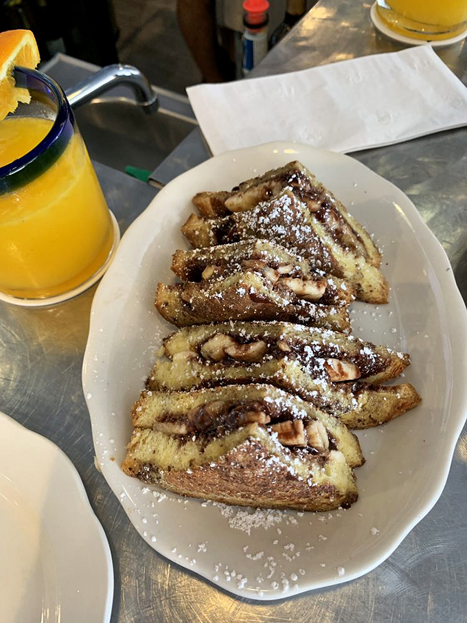 Nutella French toast that makes you wonder if dessert and breakfast were separated at birth&mdash;a reunion worth celebrating with every bite.