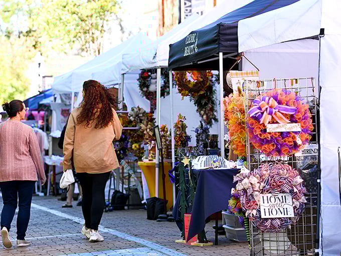 The local market transforms ordinary streets into galleries of craftsmanship, where "handmade" isn't a marketing gimmick but a way of life.