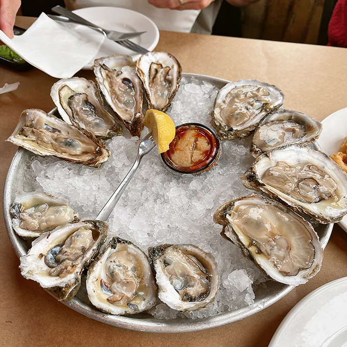 These oysters aren't just served&mdash;they're presented like the jewels of the Chesapeake they truly are, each one a perfect briny bite. 