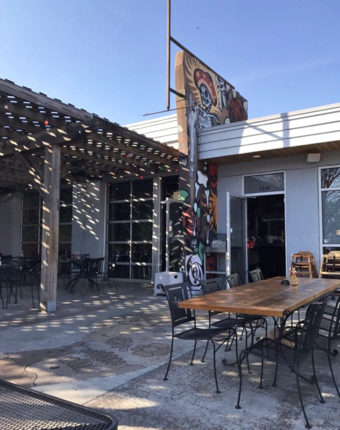 The shaded patio at Holy Taco invites you to linger with a margarita while Atlanta bustles by. Urban dining at its finest.