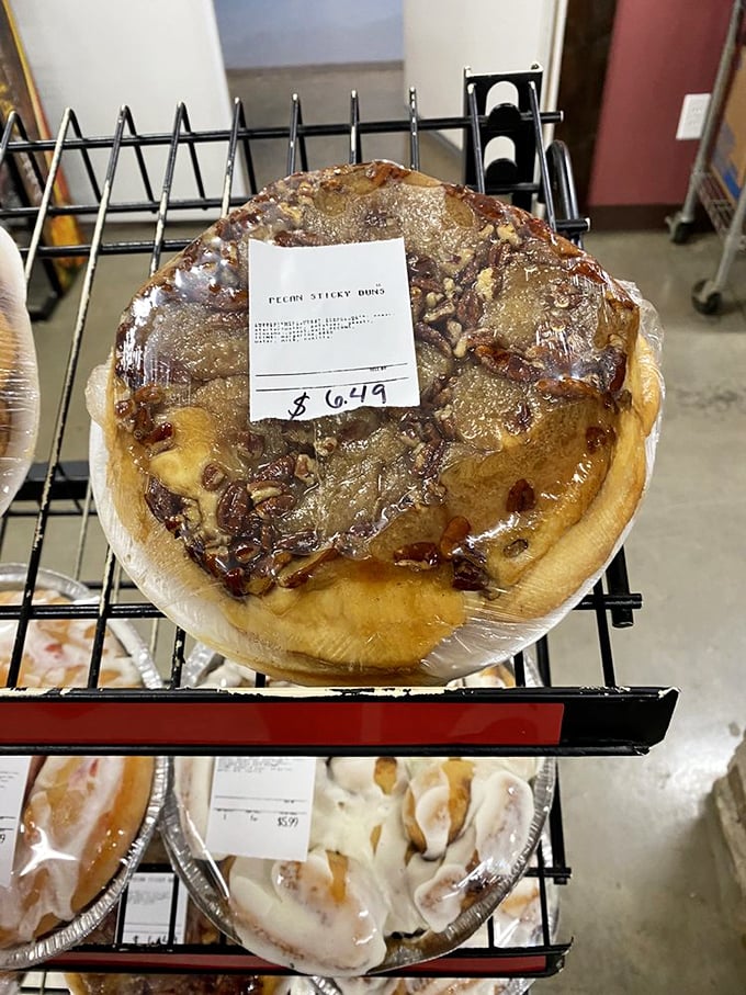 This sticky bun isn't messing around. When pecans and caramel join forces on freshly baked dough, resistance becomes entirely futile.