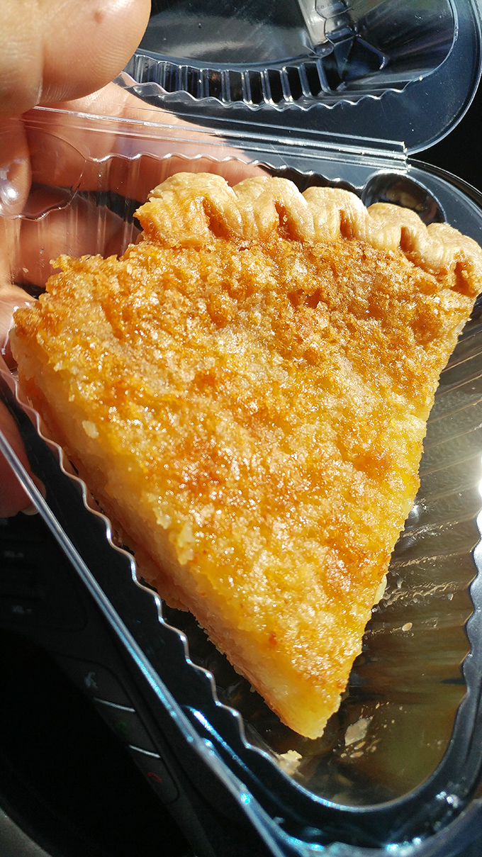 Chess pie&mdash;the sweet finale to a smoky symphony. That sugary crust crackles like vinyl records and takes you straight to grandma's kitchen.