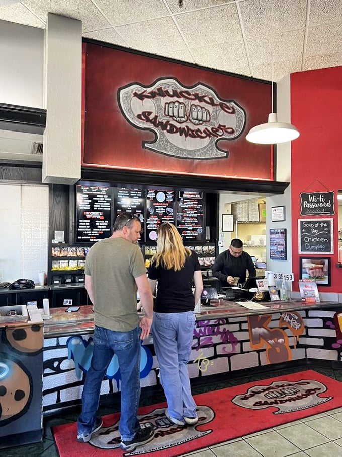 The moment of truth: ordering at the counter. Like a first date with a sandwich, the anticipation is half the pleasure.