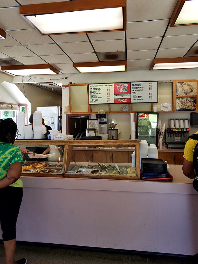 Where the magic happens—the counter where generations of Durham residents have ordered what might be North Carolina's most comforting meal.