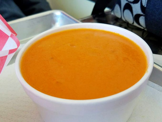 This tomato basil soup isn't just orange&mdash;it's practically glowing with flavor, like a warm sunset in a bowl waiting to comfort your soul.