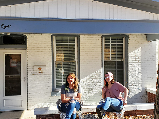 Visitors often pose on the front porch, collecting courage before entering. Some leave with experiences they'll never forget.
