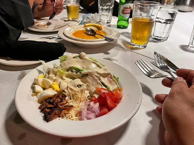 The Cobb salad &ndash; that perfect balance of protein, vegetables, and indulgence that somehow manages to feel both virtuous and decadent at the same time.