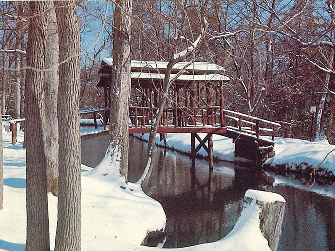 Winter transforms Bridgeton's park into a snow-globe scene worthy of a holiday card&mdash;seasonal magic that doesn't charge extra for the scenic dusting.