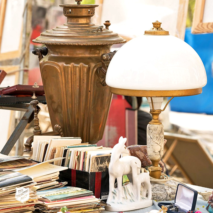 Vintage treasures and collectibles create delightful vignettes throughout the store&mdash;each shelf a museum where you can actually take the exhibits home.