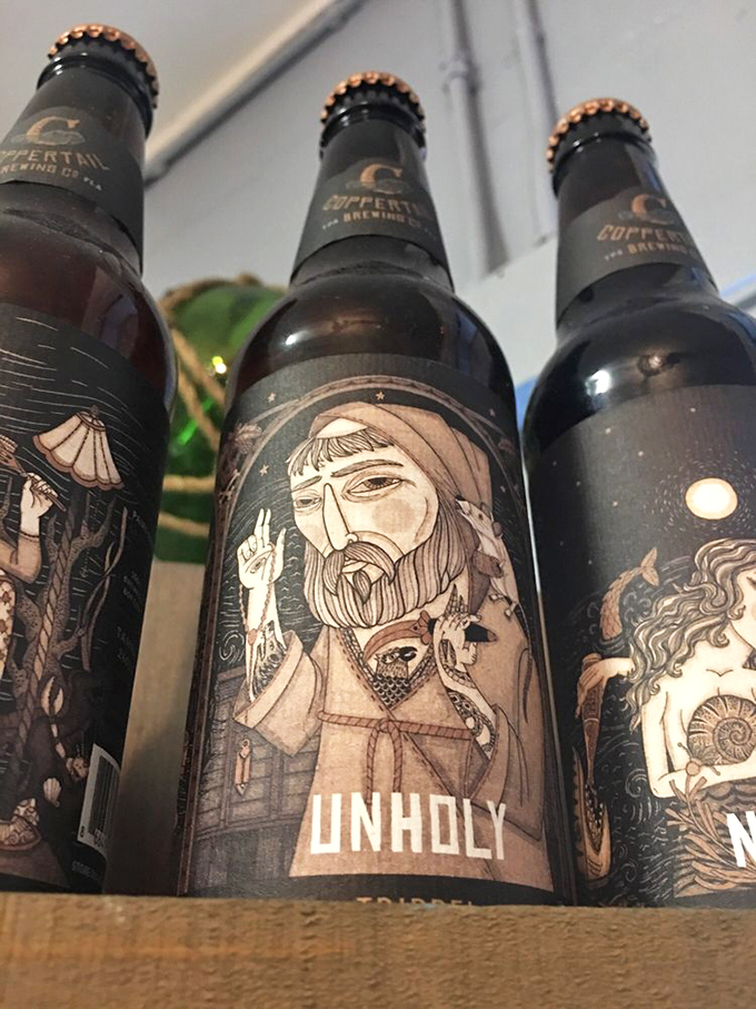 Local craft beers with artistic labels&mdash;because the only thing that complements a perfect grouper sandwich better is a cold, creative brew.