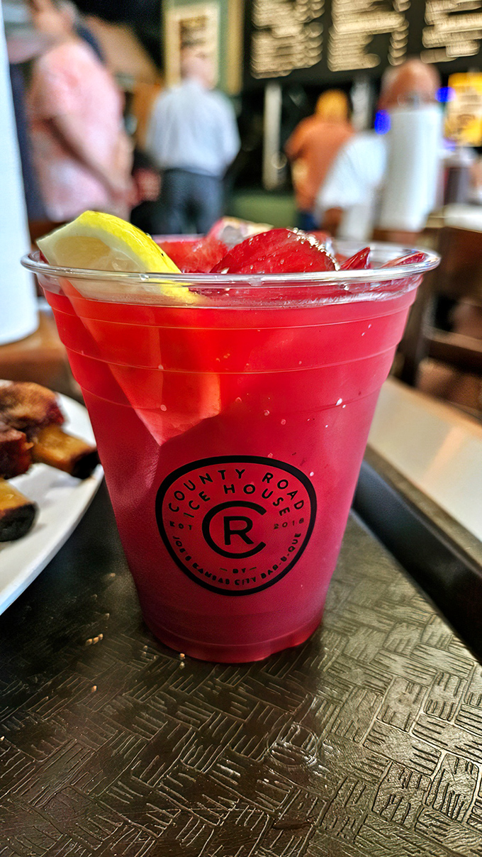 A ruby red refreshment that cuts through barbecue richness like a cool breeze on a Kansas City summer day.