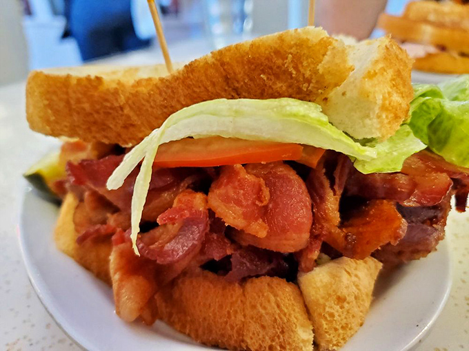 Not a sandwich but a skyscraper of bacon&mdash;the legendary BLT has caused more jaw dislocations than amateur boxing and bad dentistry combined.