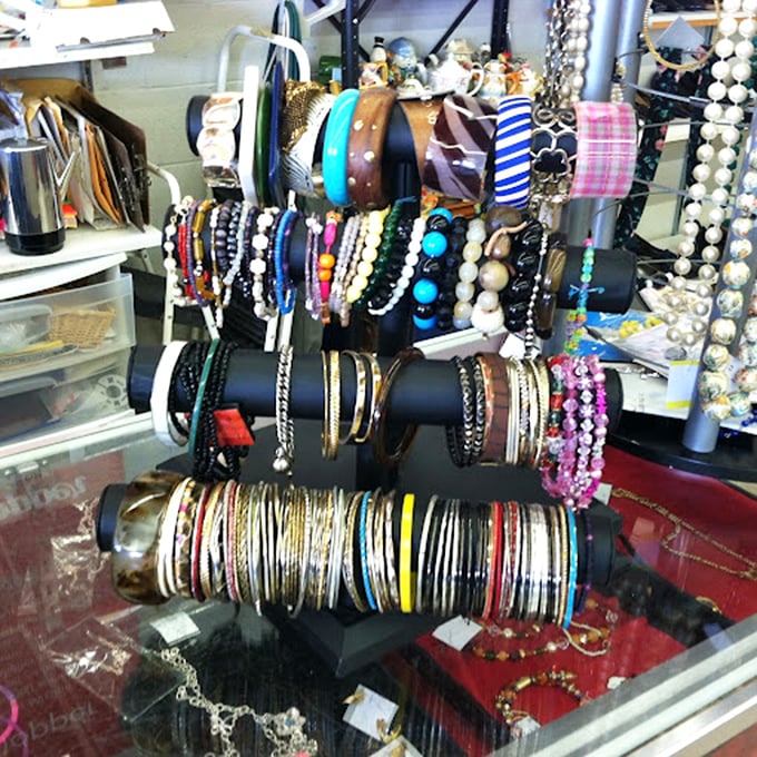 Jewelry displays transform forgotten accessories into treasure trove discoveries&mdash;yesterday's fashion statements at today's bargain prices.