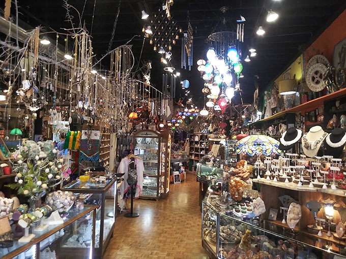 Chandeliers that would make both Liberace and a Moroccan bazaar owner nod in approval. Subtle lighting? We don't know her.