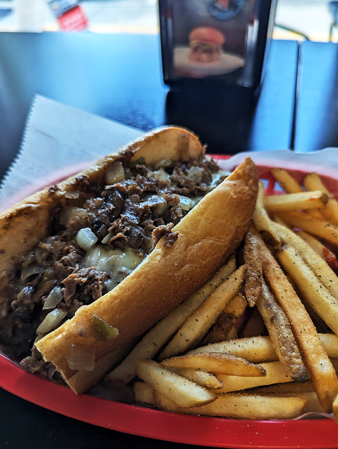 This isn't just lunch&mdash;it's a work of art served with a side of perfectly golden fries.