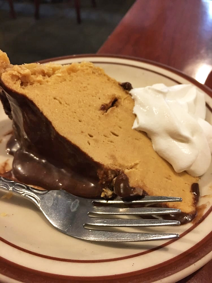 Chocolate peanut butter pie that makes you wonder why you've wasted time on lesser desserts your entire life. 