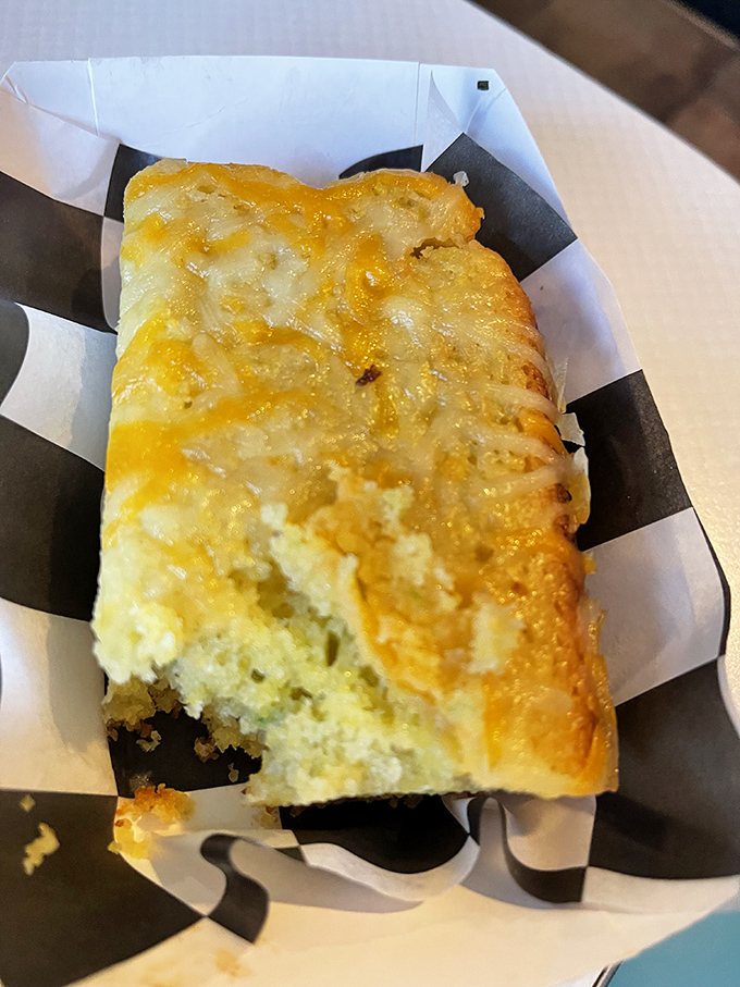 Cornbread so golden and fluffy it could win a beauty pageant against actual gold. Butter's best friend has arrived.