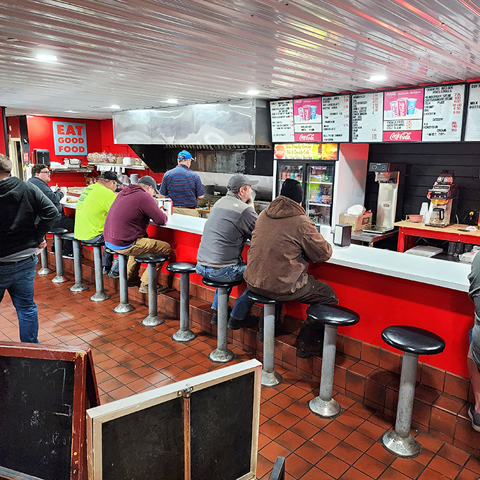 The counter where burger dreams come true. Place your order here and prepare for a taste experience that's kept Clarksville coming back for generations.