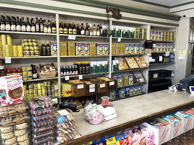 The counter where food dreams come true. Shelves stocked with imported treasures that transform Tuesday night dinners into Roman holidays.