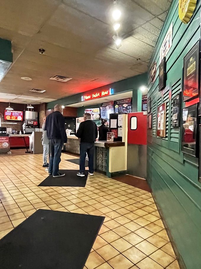 The glass block counter and digital menu boards blend old-school charm with modern efficiency&mdash;just like the perfect burger joint should. 