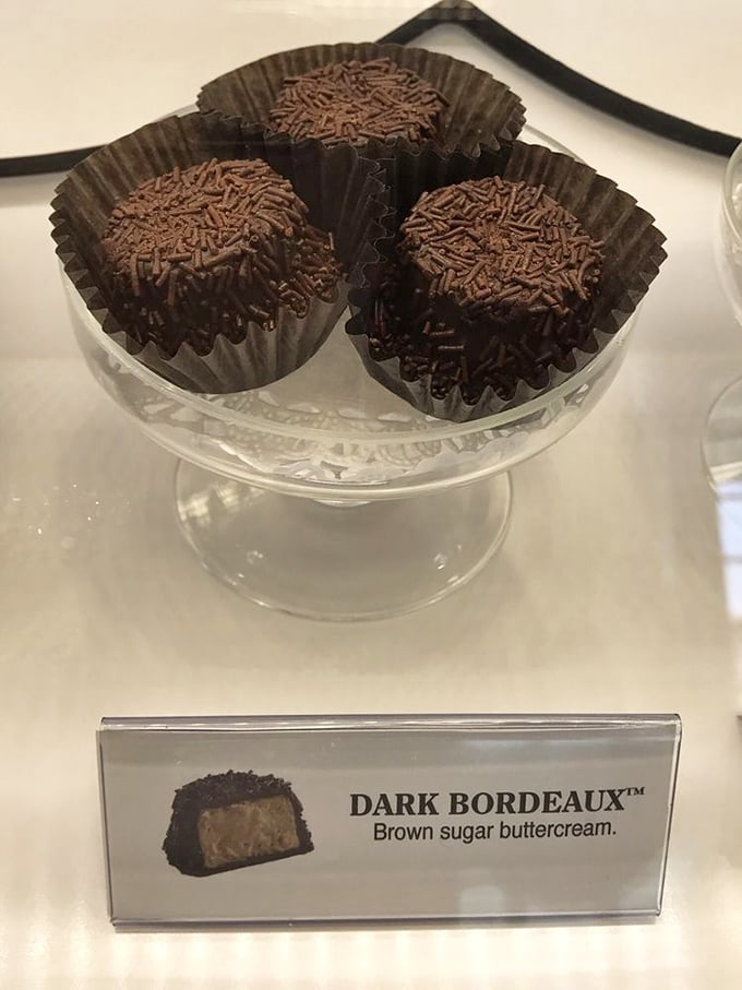 Dark Bordeaux: The brown sugar buttercream that launched a thousand cravings and probably several support groups for the hopelessly addicted.