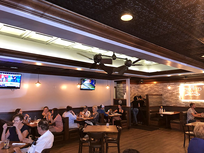 The dining room buzzes with the sound of people having religious experiences with their food. Strangers united by the universal language of "mmm."