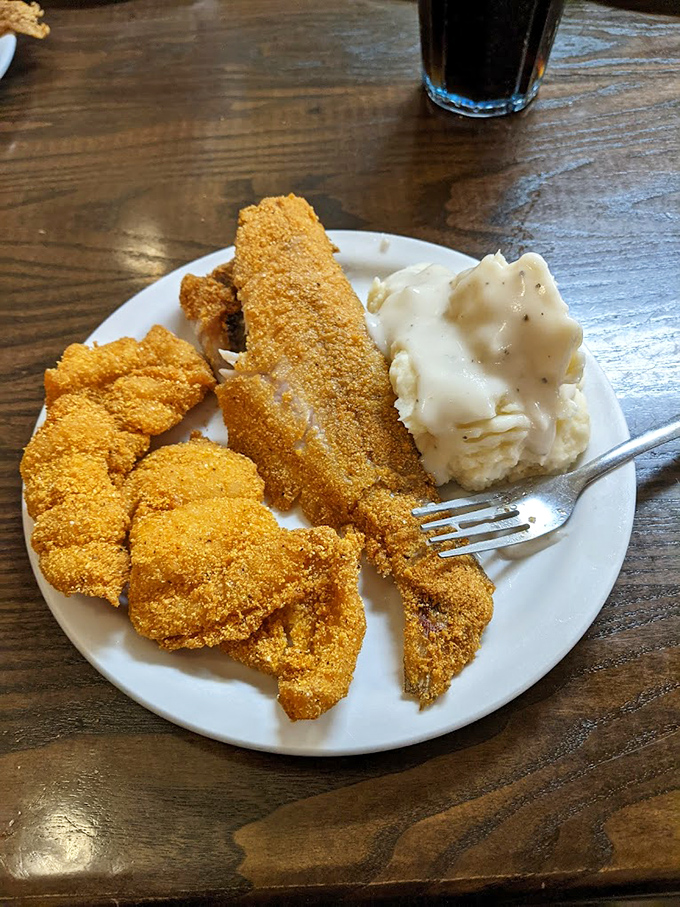 This cornmeal-crusted fried fish and creamy potatoes prove that sometimes the simplest pleasures are the most satisfying ones.