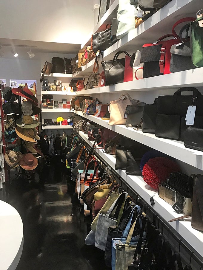 The museum's collection spans from practical totes to statement pieces, proving handbags are the autobiography we carry.