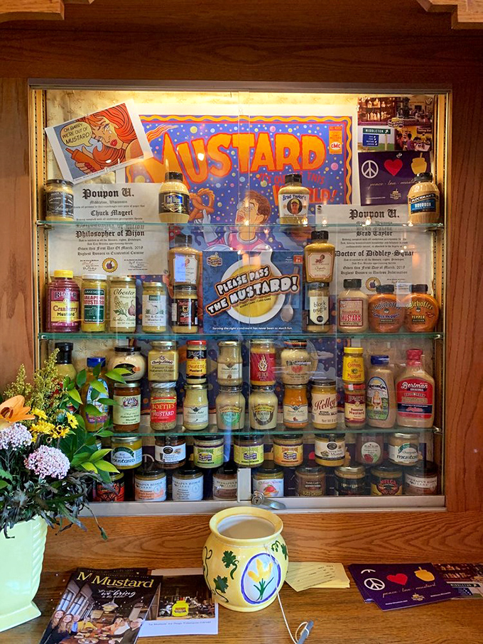 A shrine to mustard that would make even the most dedicated condiment skeptic convert. Yellow gold in dozens of delicious variations. 