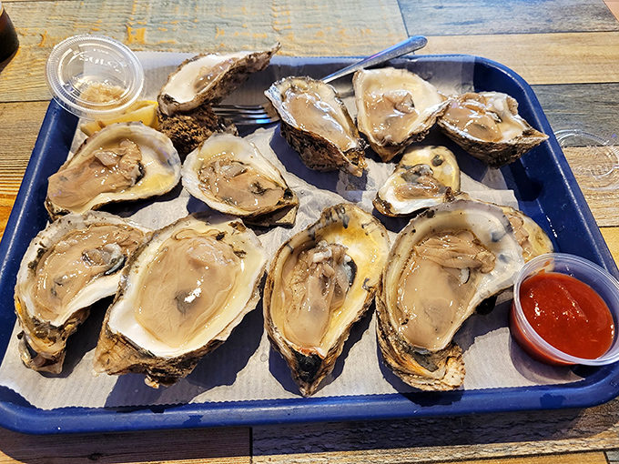 These plump oysters on the half shell are ocean perfection&mdash;briny, delicate treasures waiting for just a squeeze of lemon or dash of hot sauce.